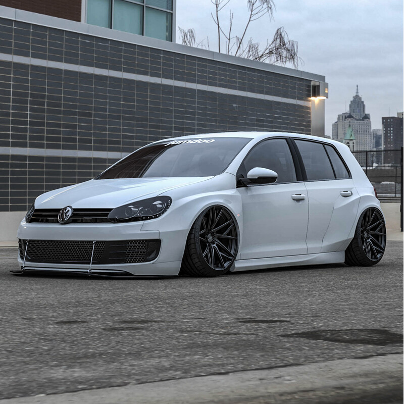Jumdoo Wide Bodykit for Volkswagen Golf 6 GTI (5-Door) | Available at ...
