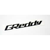 GReddy Black Sticker (14 cm) | In Stock, DriftShop.com